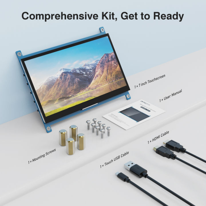 7 Inch Touch Screen Panel IPS raspberry display LCD DIY Monitor ...