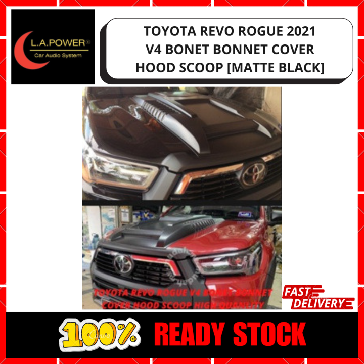TOYOTA REVO ROGUE 2021Y V4 BONET BONNET COVER HOOD SCOOP [ MATTE BLACK ...