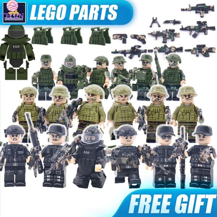 TEQIN IN stock Swat Team Military Army Set Military Accessories police ...