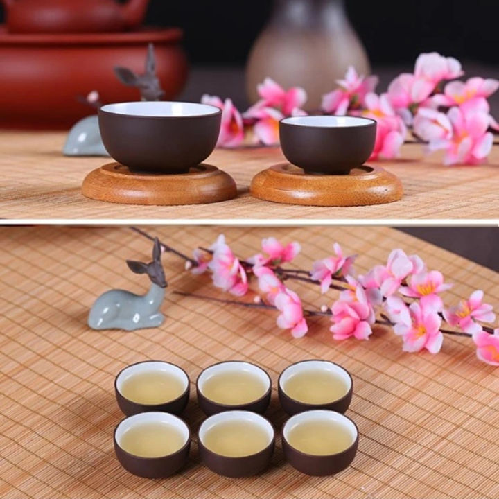 Combo 6 chén trà gốm sứ tử sa, bộ chén uống trà Tâm Ý Quán | Lazada.vn
