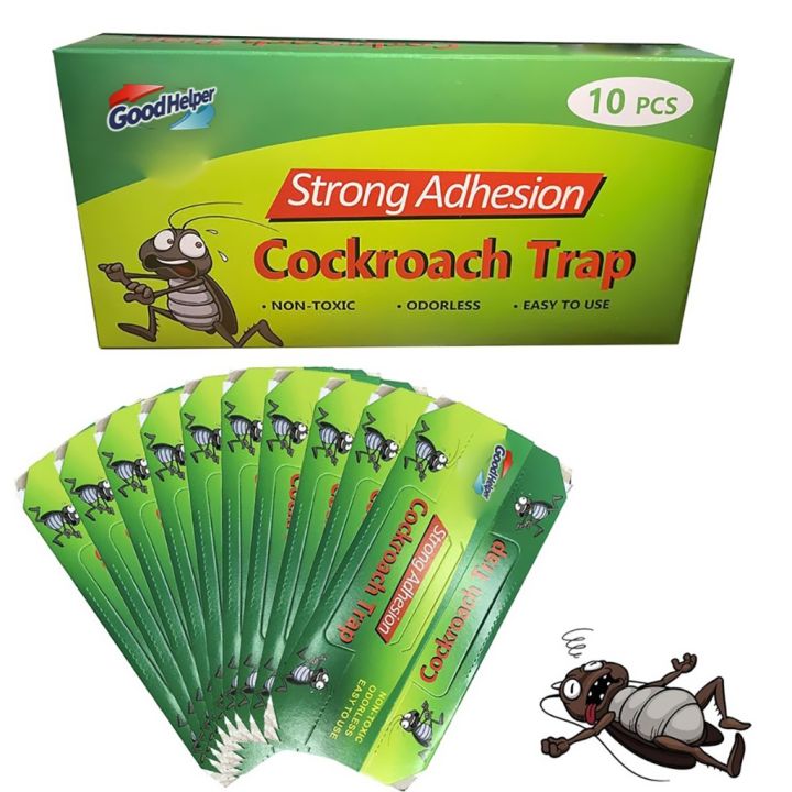 YES.SHOP 10PCS/Pack Strong Adhesion Cockroach Traps with Baits ...