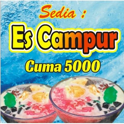 Banner Sedia Es Campur 1 x 1 m | Lazada Indonesia