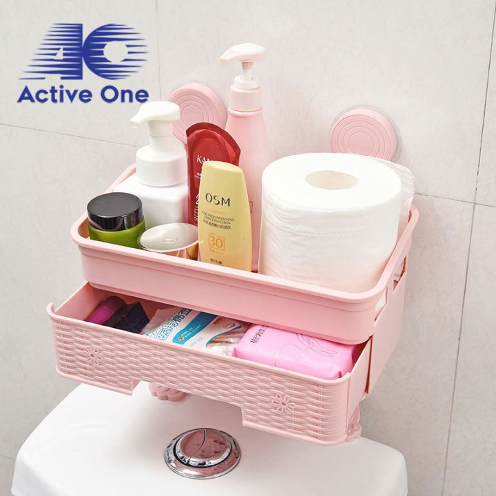 ACTIVEONE Multi Functional Free Suction Kitchen Bathroom Drain Storage ...