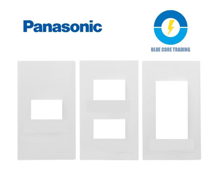 Panasonic Wide Series Wiring Devices 1 Gang/ 2 Gang/ 3 Gang Plate for ...