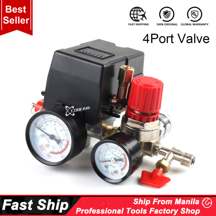Air Compressor Switch Oil-Free Mute Air Compressor Switch 90-120PSI 4 ...