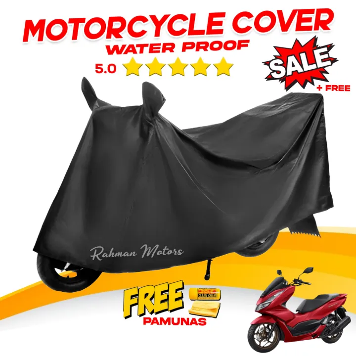 HONDA PCX 160 MOTORCYCLE COVER With Clean Cham | Waterproof Motorcycle ...