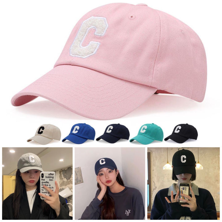 Fashion Baseball Cap C Letters Men and Women Adjustable Couple Hip Hop ...