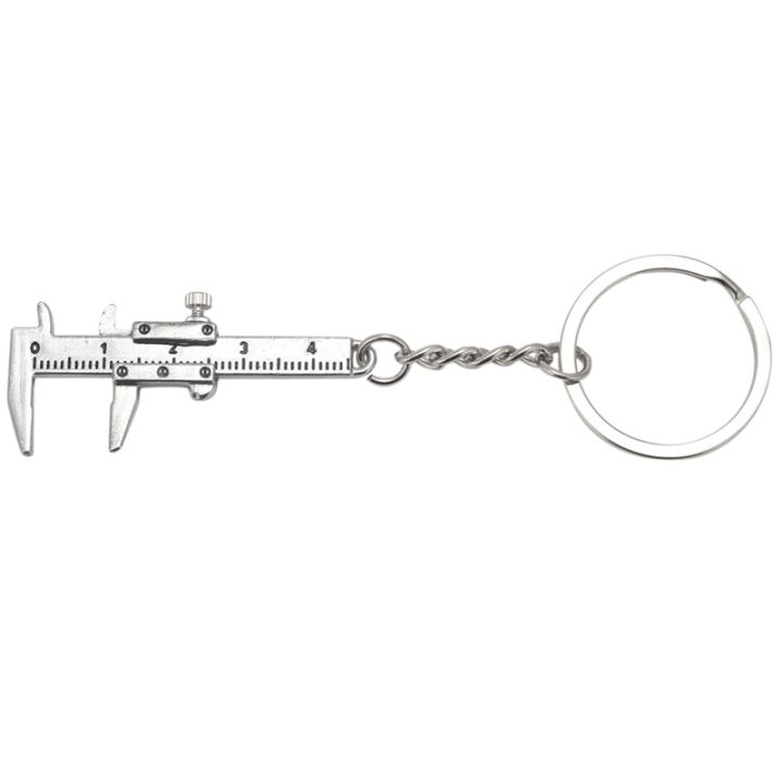 Useful Mini Vernier Caliper Tool Pendant Slider Slides Keyring Key ...
