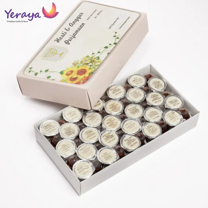 Galhos Roti Perjamuan Kudus Hosti Ayat + Anggur Alkohol Rasa Mocca ...