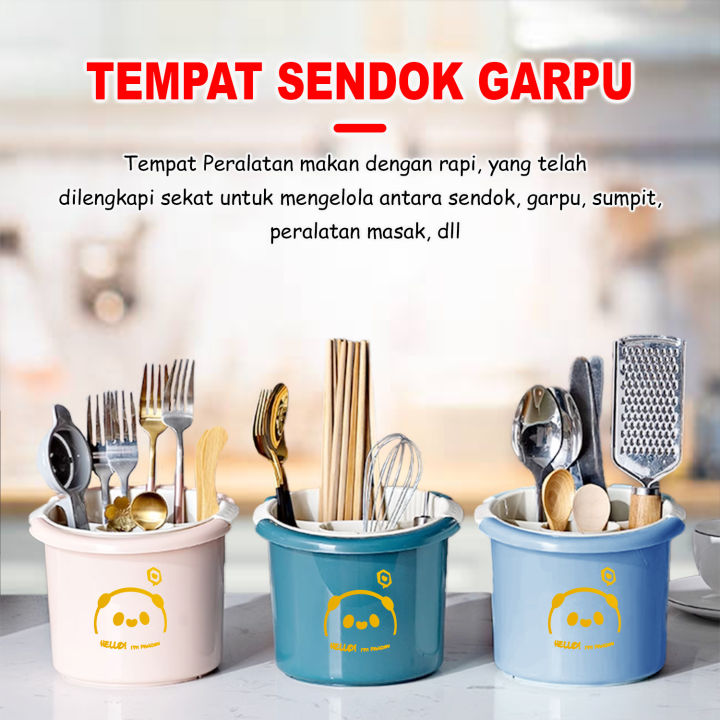 Rak Sendok Tempat Sendok Garpu Dapur Serbaguna / Tempat Penyimpanan ...
