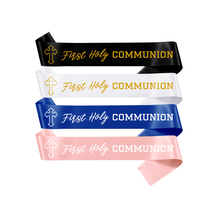 First Holy communion Sash 3.74" Wide x 35" Long for First Holy ...