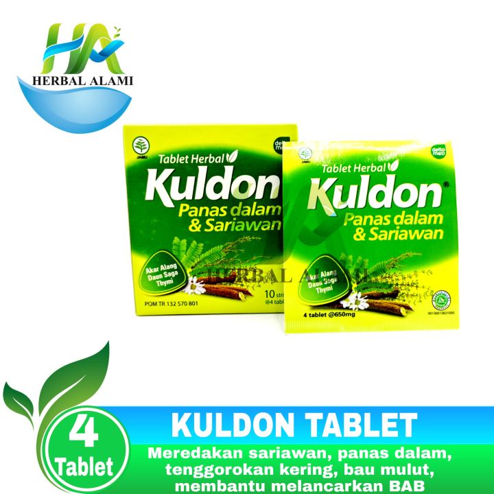 Kuldon Tablet Panas Dalam & Sariawan isi 4 | Lazada Indonesia