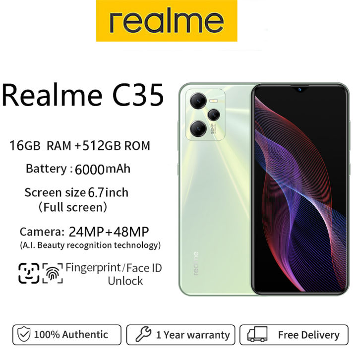 Realme C35 Smart phone AI Triple Camera 5000mAh Massive Battery ...