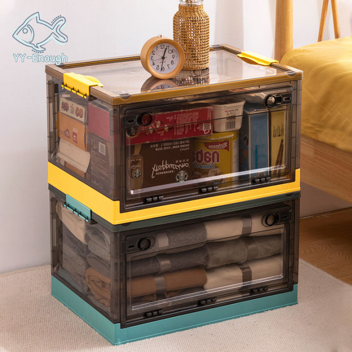 Storage Box With Cover Collapsible Storage Bins With Double Doors ...