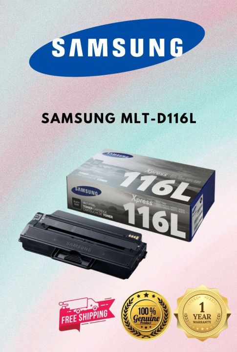SAMSUNG MLT-D116L ORIGINAL HIGH YIELD BLACK TONER CARTRIDGE | Lazada