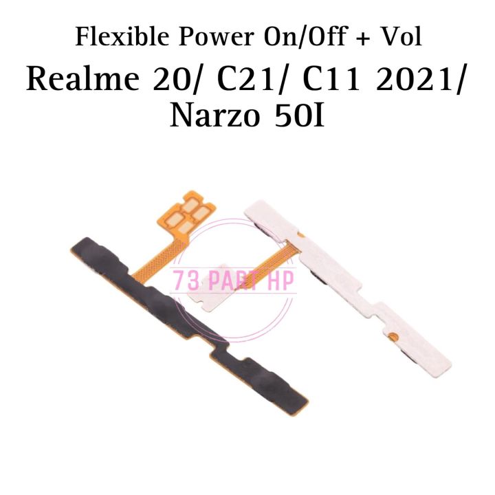 Flexible Konektor Power On Off + Volume Realme C11 2021 / C20 / C21 / Narzo 50i - Flexibel ...