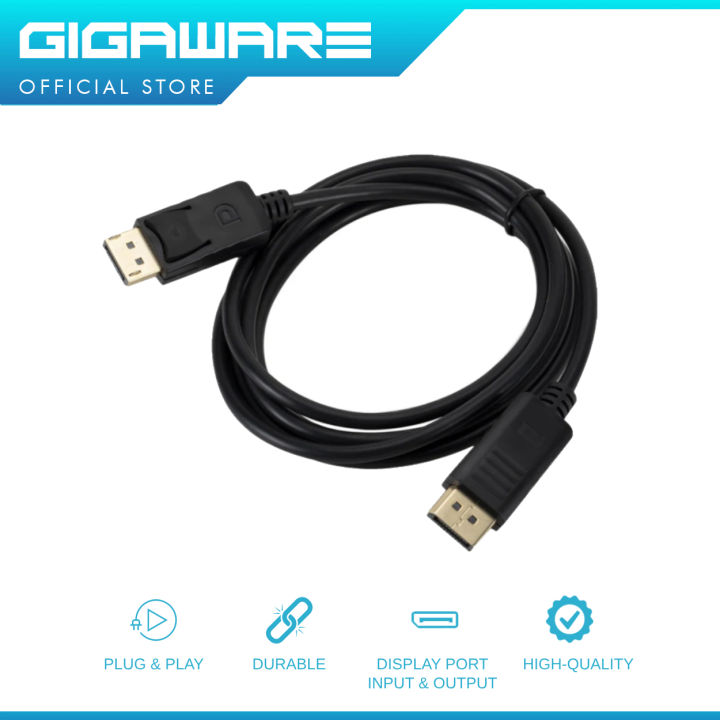 Gigaware DP to DP Cable 1.8M 1.8M 1080P HDR Display Port Audio Cable ...