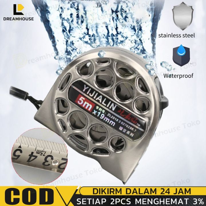 3m/5m/7.5m Tape Measure Alat Ukur Presisi Tinggi Tape Ruler Measuring Ruler | Lazada Indonesia