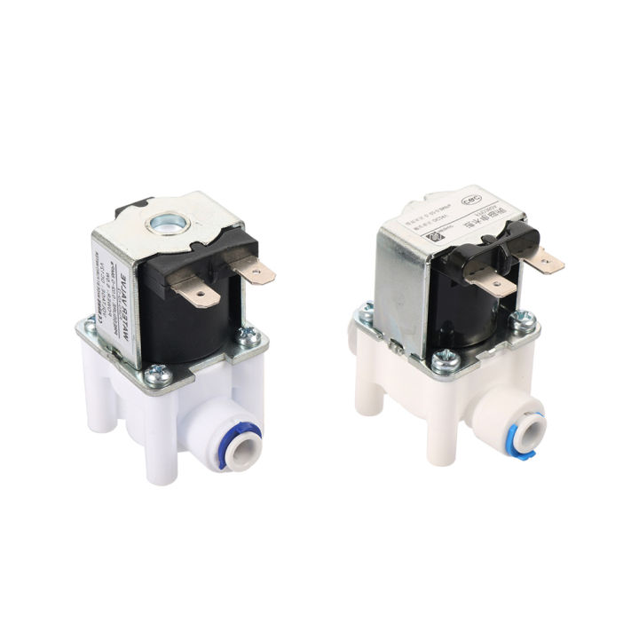 1Pc Normally Closed Electric Water Solenoid Valve 1/4" Quick Access Water Purifier DC 12V 24V ...