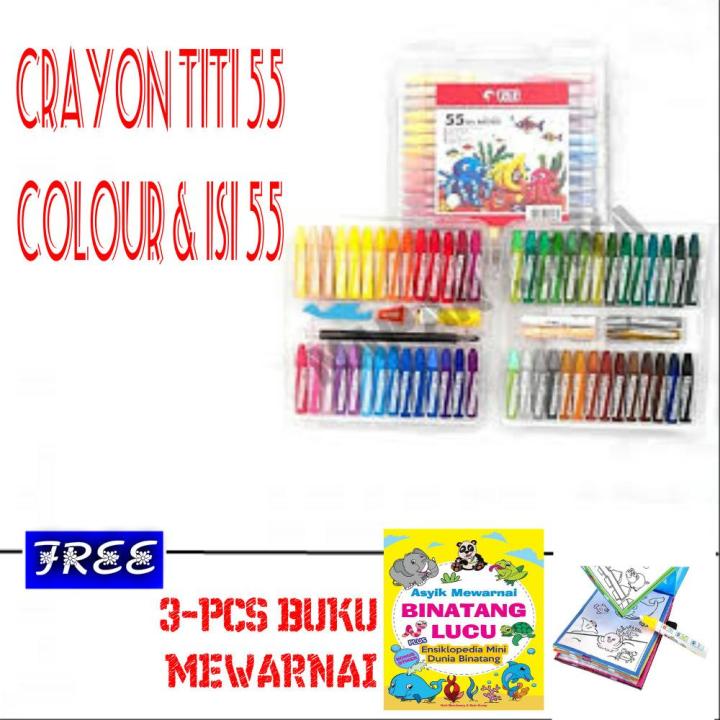 Crayon TITI 55/Crayon Titi Colour Isi 55 | Lazada Indonesia