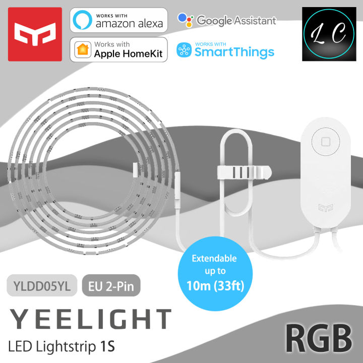 Yeelight Original Aurora Smart Light Strip 1S 2m LED RGB Colorful WiFi APP Remote Control | Lazada