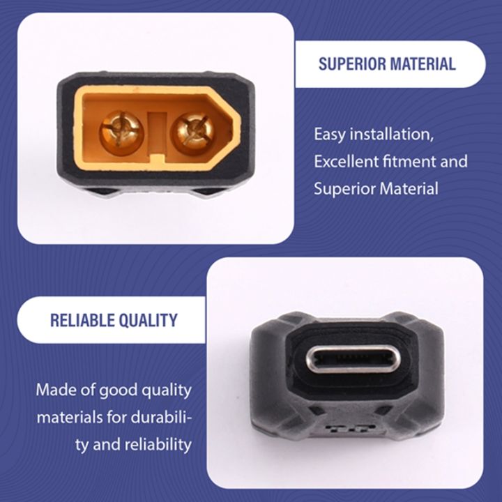 Male USB C Male Adapter Fast Charging Connector 100W 20V/5A for Remote ...
