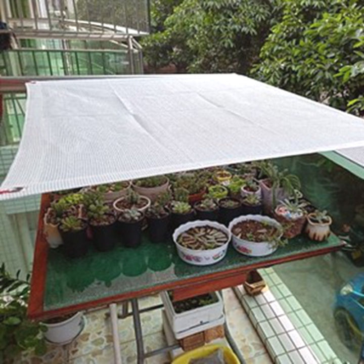 White Sun Shade Net Home Courtyard Sails HDPE Anti-UV Sun Shades Plants ...