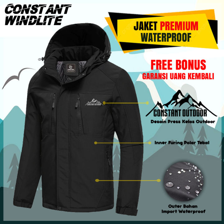Jaket Outdoor Waterproof Pria Jaket Gunung Anti Air Bahan Tebal ...