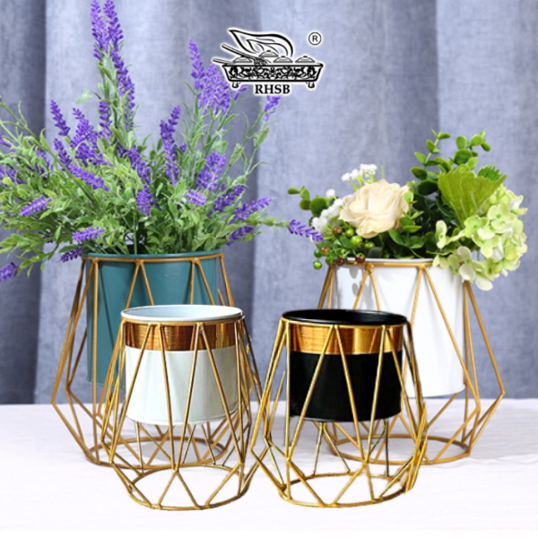 METAL STAND VASE / NORDIC FLOWER POT / PASU BUNGA / PASU POKOK / STAND ...
