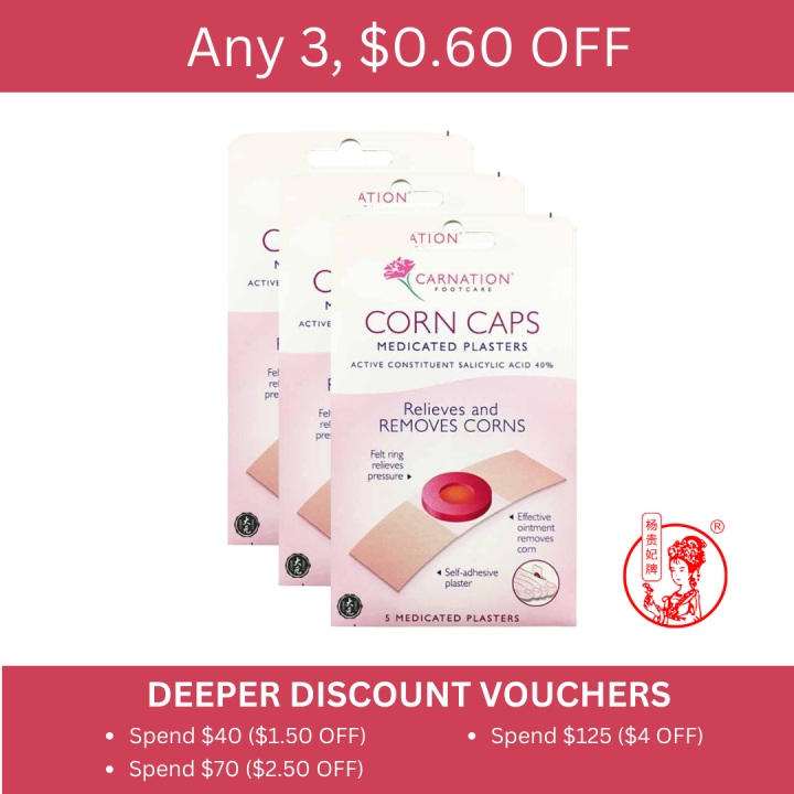 Carnation Footcare Corn Caps 5pcs | Corn Plaster | Lazada Singapore