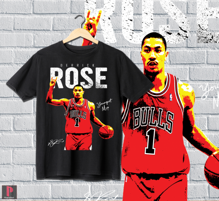 Derrick Rose Shirt | Chicago Bulls | Cotton | NBA | Lazada PH