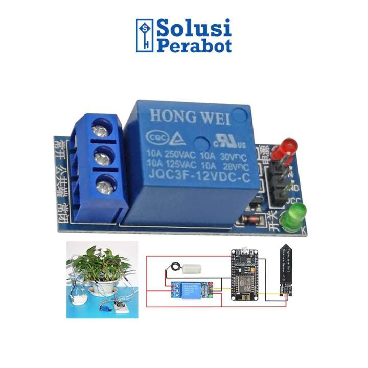 Relay 1 Channel 12V 5V SP / Modul Arduino DC Low level Trigger | Lazada ...