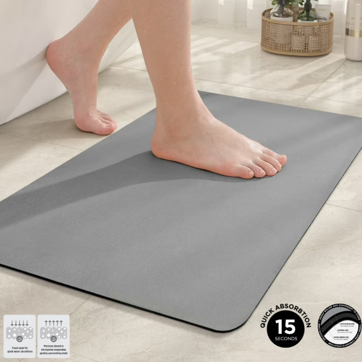 CUSHY SOFT DIATOMITE MAT OKA พรมชนิดนุ่ม รุ่น โอกะ ทำจากผงดินเบา ...