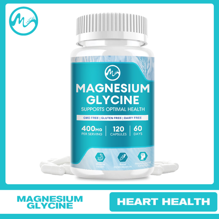 Magnesium Glycinate Capsule 200mg Support Sleep Relax Muscle & Nervous ...