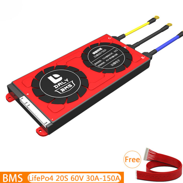 1PCS Split-port with Balance for Electric Tricycle Battery Protection DALY 20S 60V 30A-150A BMS ...
