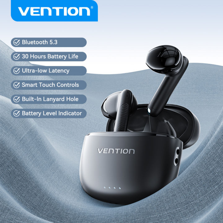 Vention Bluetooth 5.3 Earphone Wireless Earbuds Reduction Sweatproof ...