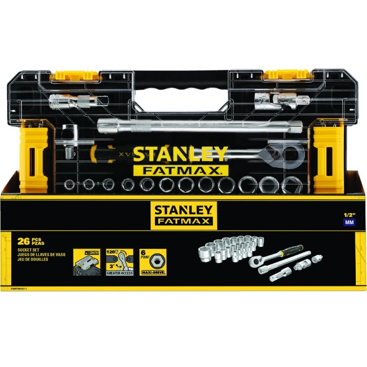 STANLEY ชุดบล็อก26ชิ้น รุ่น FMMT98103-1 ( 1x 1/2 ”3-WAY Adapter for T ...