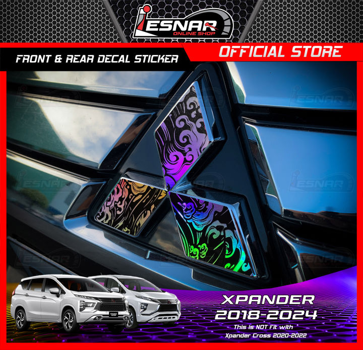 Mitsubishi Xpander 2018-2024 Front and Rear Logo Decal Sticker Official ...