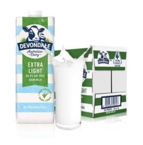 Devondale Australian Dairy Extra Light Skim Milk, 10 x 1Liter | Lazada