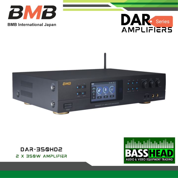 BMB DAR-350HD2 2x350W HIGH-POWER DIGITAL KTV / KARAOKE AMPLIFIER WITH ...