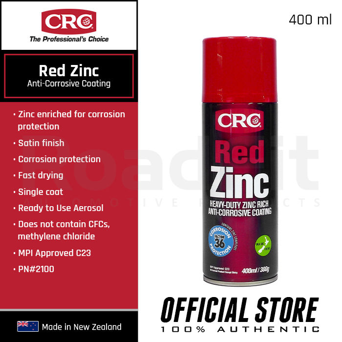 CRC Official Coloured Zinc Heavy-Duty Zinc Rich Anti-Corrosive Coating ...