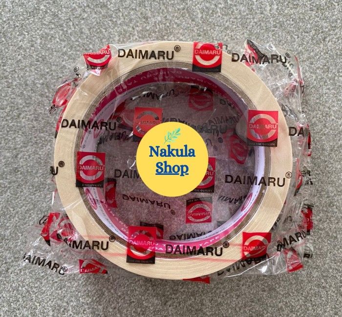 Lakban Kertas Daimaru / Masking Tape Daimaru 1 Inch / 24mm x 21 meter ...