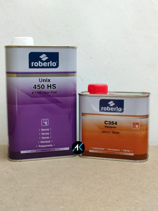 (READY STOCK) ROBERLO Unix 450 HS Clear 2:1 & C354 Hardener | Lazada