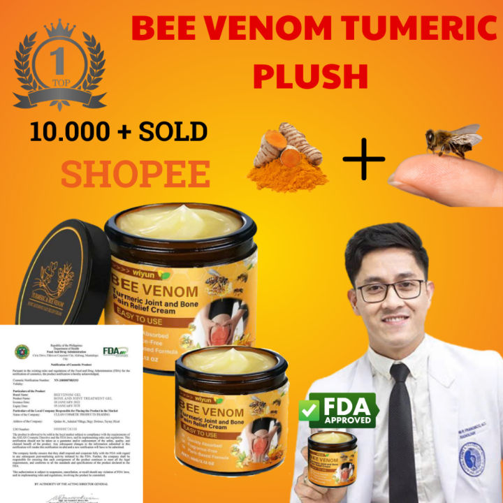 -Bee Venom Plus Turmeric Original Venom 60g- | Lazada PH