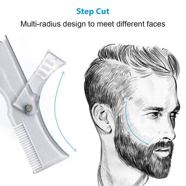 Beard Shaping Tool Trimming Template Guide for Shaving Stencil With ...