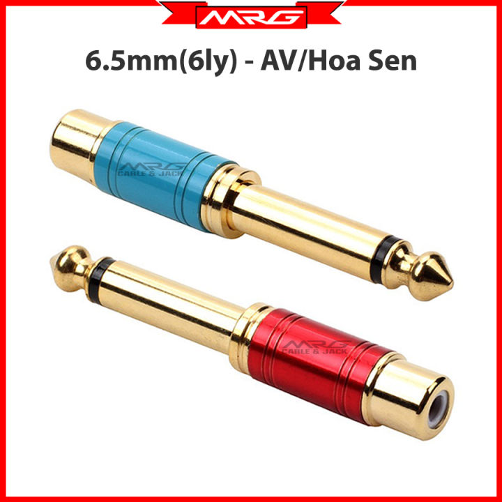 Jack Chuyển Đầu 6 Ly Ra AV Hoa Sen, giá 1 chiếc (6.5mm đực sang hoa sen ...