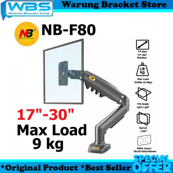 Bracket Monitor NB North Bayou NB-F80 NBF-80 NBF80 17 - 27 INCH ...