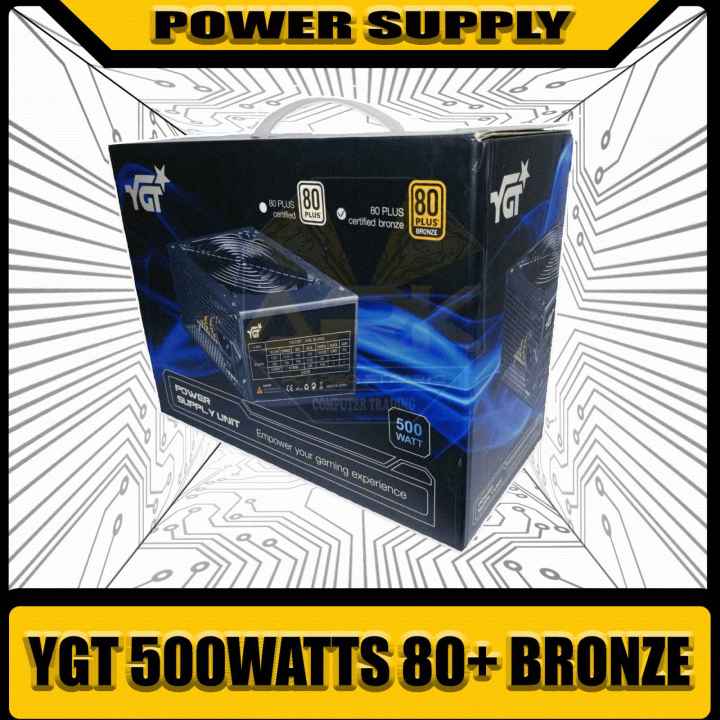 YGT 500w 80+ true rated PSU White | Lazada PH