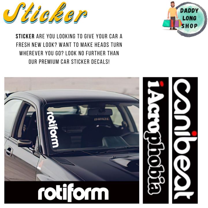 Modern Car Sticker Assortment - Add a touch of sophistication to your ...