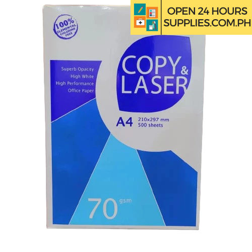 Copy and Laser Bond Paper 70 gsm Sizes Short, A4, Long, and A3 School ...